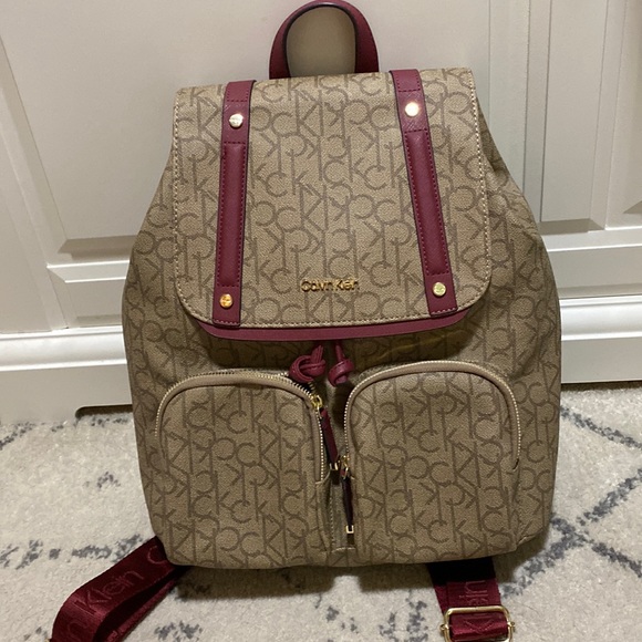 Calvin Klein | Bags | New Calvin Klein Monogram Backpack | Poshmark